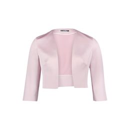 Bolerojacke Vera Mont "Bolero-Jacke mit Kellerfalten", Damen, Gr. 38, rosa (foggy rose), Obermaterial: 96% Polyester PES. 4% Elasthan EL., Jacken Bolerojacke