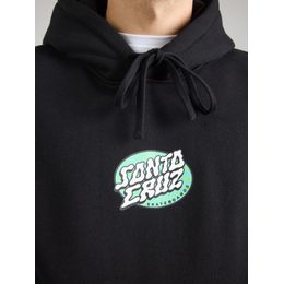 Santa Cruz Sweatshirt 'Winkowski Vertigo' Herren Gr&ouml;&szlig;e L himmelblau / mint / schwarz / wei&szlig;