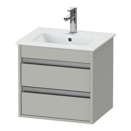 Duravit Waschtischunterschrank Ketho Compact 50x41,2x48cm, 2 La, wandh&auml;ngend, betongr ma (KT644400707)