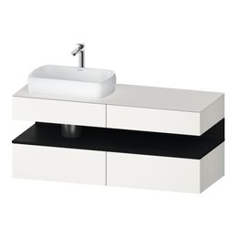 Duravit Waschtischunterschrank Qatego 140x55x60cm, E sw/we m, Pl, Beck. li (QA4765016840000)