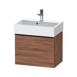 Duravit Waschtischunterschrank D-Neo Compact 58,4x37,2x44cm, 1 A, wd, sw/Nuss Nat (DE42290BD790000)
