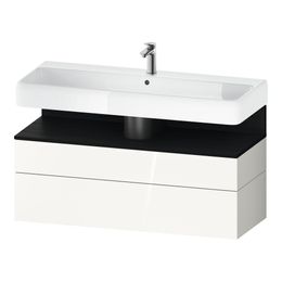 Duravit Waschtischunterschrank Qatego 119x47x59cm, E sw/we g, 1 Kast, m B (QA4396016220010)