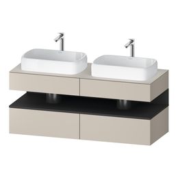Duravit Waschtischunterschrank Qatego 140x55x60cm, gra m/ta m, Pl, B beids. (QA4767049910000)