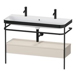 Duravit M&ouml;belwaschtisch-Kombi Happy D.2 Plus 117,5x49cm, m 1 HL, Konsole, Tau matt (HP4764O83830000)