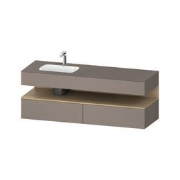 Duravit Einbauwaschtisch-M&ouml;bel-Set Qatego 160x50x60cm, Kon-WTU, B, B l, E nat/b ma (QA4795030430010)