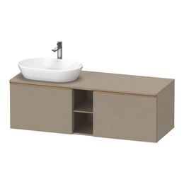 Duravit Waschtischunterschrank D-Neo 140x55cm, 2 A, 1 Pl, B L, b geb/Leinen (DE4950L04750000)