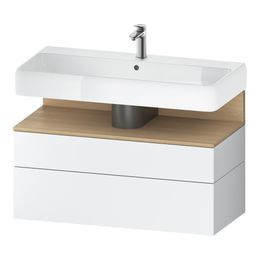 Duravit Waschtischunterschrank Qatego 99x47x59cm, E na/we m, 1 Kast, 1 Ausz. (QA4395030180000)