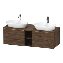 Duravit Waschtischunterschrank D-Neo 140x55cm, 2 A, 1 Pl, B bs, b geb/Nu dkl. (DE4950B04210000)