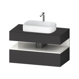 Duravit Waschtischunterschrank Qatego 100x55x60cm, w g/Gra m, Pl, Nischenb (QA4731022490010)