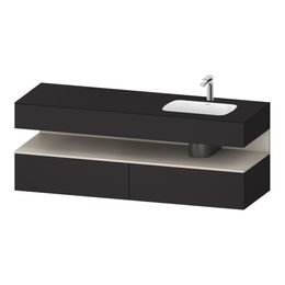 Duravit Einbauwaschtisch-M&ouml;bel-Set Qatego 160x50x60cm, Kon-WTU, B r, T m/Grap matt (QA4796091800000)