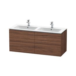 Duravit Waschtischunterschrank L-Cube 129x48,1x55cm, 4 SBK, wandh&auml;ngend, Nussb dkl. (LC625902121)