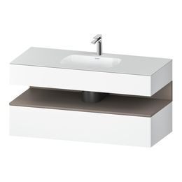 Duravit Einbauwaschtisch-M&ouml;bel-Set Qatego 120x55x60cm, ba m/we m, Kon-WTU, B (QA4787043180010)