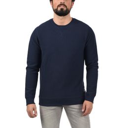 Longpullover Blend "Sweatshirt BHFalk", Herren, Gr. S, blau (navy), Obermaterial: 100% Baumwolle CO., Pullover Longpullover