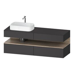 Duravit Waschtischunterschrank Qatego 160x55x60cm, E Ma/Gra m, Pl, B l, B (QA4777055490010)