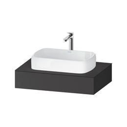 Duravit Konsole Qatego 80x55x17cm, Graphit matt, 1 Ausschnitt (QA4800049490000)