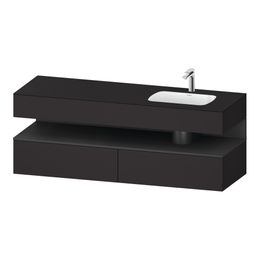 Duravit Einbauwaschtisch-M&ouml;bel-Set Qatego 160x50x60cm, Kon-WTU, B r, gra m/Gr matt (QA4796049800000)