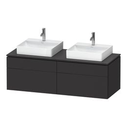 Duravit Waschtischunterschrank L-Cube 142x55x48,2cm, 2 SBK, gra m, k EinrSy (LC4872B80800000)