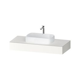 Duravit Konsole Qatego 120x55x17cm, we supermatt, 1 Ausschnitt (QA4802084840000)