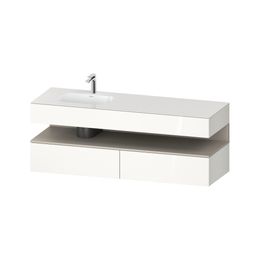 Duravit Einbauwaschtisch-M&ouml;bel-Set Qatego 160x50x60cm, Kon-WTU, B, B l, T m/we hgl (QA4795091220010)