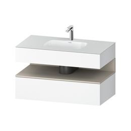 Duravit Einbauwaschtisch-M&ouml;bel-Set Qatego 100x55x60cm, T m/we m, Kon-WTU, Nischenb (QA4786083180010)