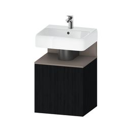 Duravit Waschtischunterschrank Qatego 49x42x64,5cm, 1 T, T. re, bas. m/Eich sw (QA4077R43160000)