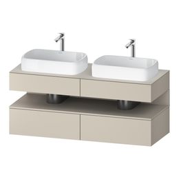 Duravit Waschtischunterschrank Qatego 140x55x60cm, T m/ta m, Pl, Beck. beids. (QA4767091830000)