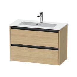 Duravit Waschtischunterschrank Ketho.2 Compact 81x39cm, Ei Nat, 2 Schub., wandh&auml;ngend (K25256030300000)