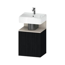 Duravit Waschtischunterschrank Qatego 44x35x64,5cm, 1 T., T. li, Tau m/Eich sw (QA4076L91160000)