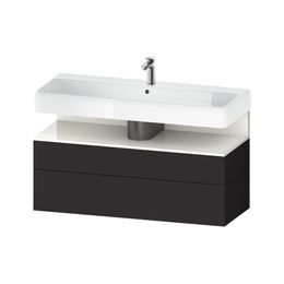 Duravit Waschtischunterschrank Qatego 119x47x59cm, w g/Gra m, 1 Kast, m B (QA4396022800010)