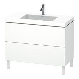 Duravit Waschtischunterschrank c-bonded L-Cube 100x48cm, 1 HL, we. ma, 2 Ausz., steh. (LC6938O1818)