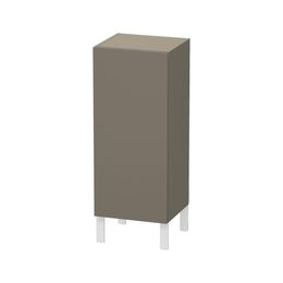 Duravit Halbhochschrank L-Cube indiv., T&uuml;r li, flannel grey seidenmatt (LC1189L9090)