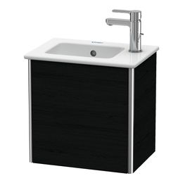 Duravit Waschtischunterschrank XSquare 41x28,9x40cm, wandh&auml;ngend, T. li, Ei schwarz (XS4170L1616)