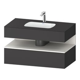 Duravit Einbauwaschtisch-M&ouml;bel-Set Qatego 100x55x60cm, w m/Gr ma, Konsolen-Waschtischunterbau (QA4786084490000)