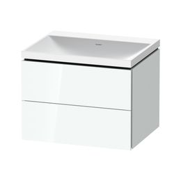 Duravit M&ouml;bel-Set L-Cube 60x48x48cm, o. Hahnl., we. hgl, 2 Schub. (LC6950N85850000)