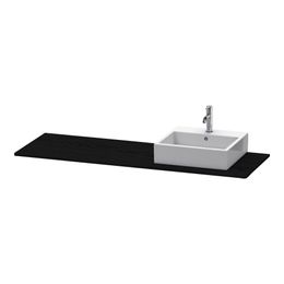 Duravit Konsole XSquare 160x55x1,6cm, m 1 AS, Beck. re, Ei sw (XS060HR1616)