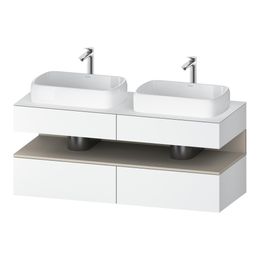 Duravit Waschtischunterschrank Qatego 140x55x60cm, T m/we m, Pl, Beck. beids. (QA4767083180000)