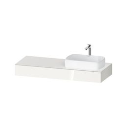Duravit Konsole Qatego 140x55x17cm, we hgl, 1 Ausschn, Beck. re (QA4804022220000)
