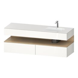 Duravit Einbauwaschtisch-M&ouml;bel-Set Qatego 160x50x60cm, Kon-WTU, B r, E na/we hgl (QA4796030220000)
