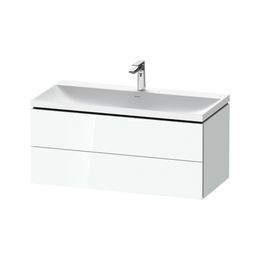Duravit M&ouml;bel-Set L-Cube 100x48x48cm, m Hahnl., we. hgl, 2 Schub. (LC6952O85850000)