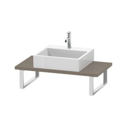 Duravit Konsole DuraStyle Compact 80-200x48cm, 1 Ausschn, St&auml;r 3cm, leinen (DS104C07575)