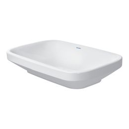 Duravit Aufsatzwaschtisch DuraStyle 60x38cm, geschli., o. HL, &Uuml;L, HLB, wei&szlig; (0349600000)