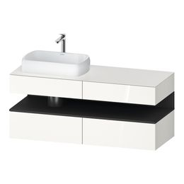 Duravit Waschtischunterschrank Qatego 140x55x60cm, gra m/we g, Pl, Beck. li (QA4765049220000)