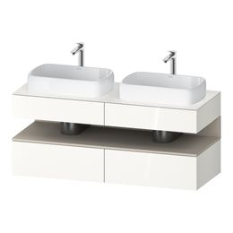 Duravit Waschtischunterschrank Qatego 140x55x60cm, T m/we g, Pl, Beck. beids. (QA4767083220000)