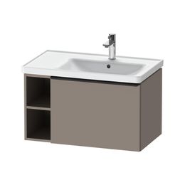 Duravit Waschtischunterschrank D-Neo 78,4x45,2cm, 1 A, B R, schwarz/Basalt ma (DE42570BD430000)