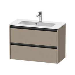 Duravit Waschtischunterschrank Ketho.2 Compact 81x39cm, lei, 2 Schubk&auml;sten, wandh&auml;ngend (K25256075750000)