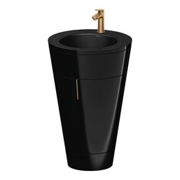 Duravit Waschtischunterschrank c-bonded Set Starck 1 56x86,4x60,5cm, st, IB, G b geb., sw hgl (S19514O04400010)