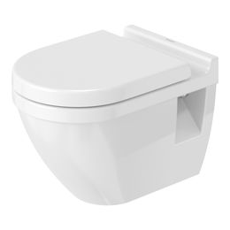 Duravit Wand-WC, Tiefsp&uuml;ler Starck 3 37x54cm, 4,5 l, Rimless, wei&szlig; (2519090000)