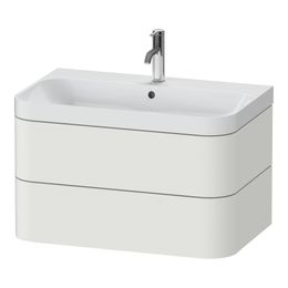 Duravit M&ouml;belwaschtisch Happy D.2 Plus 77,5x49cm, 1 HL, No we s-matt, 2 Schubk. (HP4347O3939)