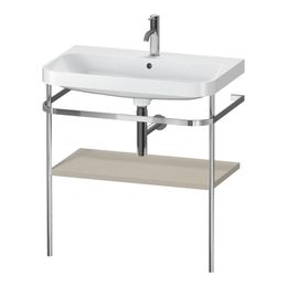 Duravit M&ouml;belwaschtisch-Kombi Happy D.2 Plus 77,5x49cm, 1 HL, Tau s-matt, m Konsole (HP4837O6060)