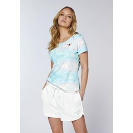 T-Shirt Chiemsee, Damen, Gr. S (44/46), tropical breeze, 100% Baumwolle, Rundhals, Shirts T-Shirt
